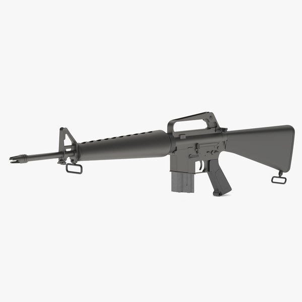 modelo 3d Fusil de asalto Xm16E1 - TurboSquid 2363385