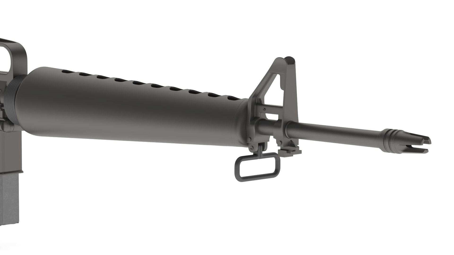 Assault Rifle Xm16E1 3D Model - TurboSquid 2363385