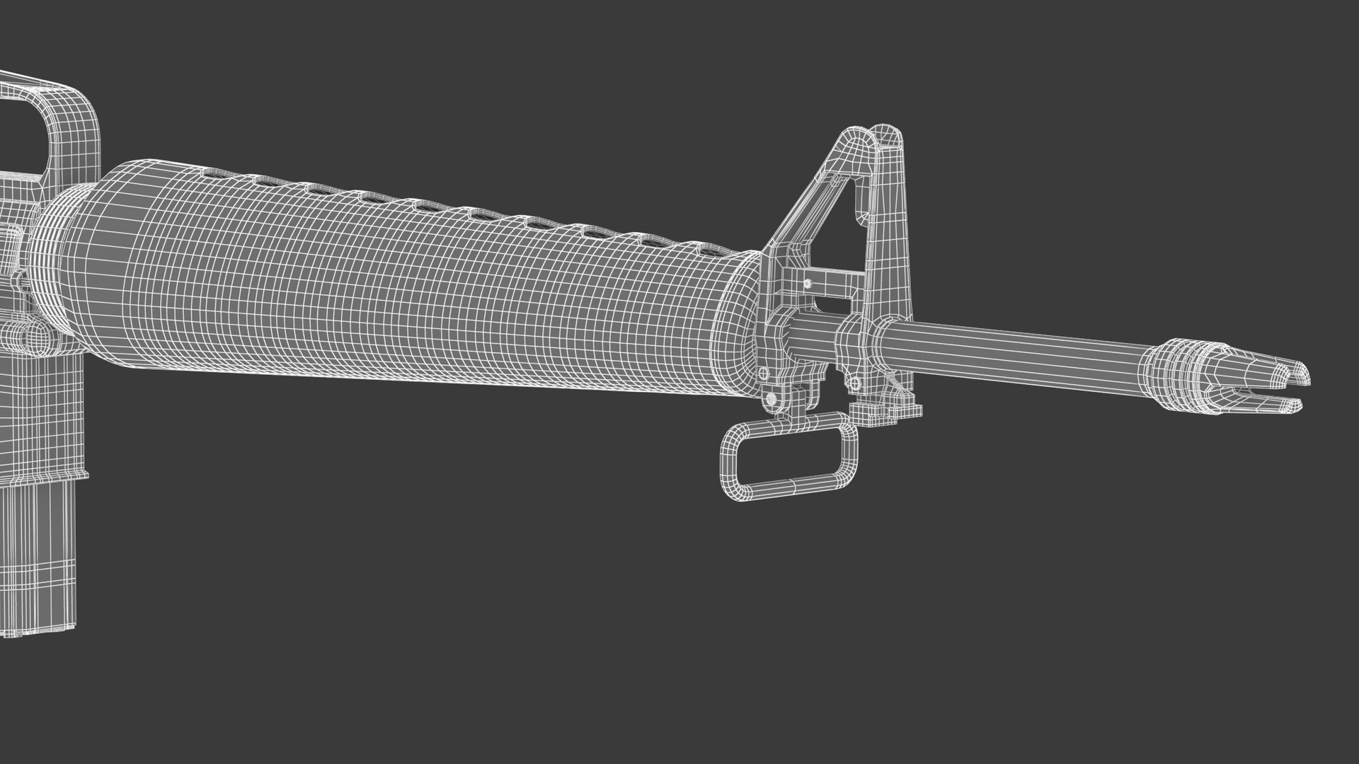 Assault Rifle Xm16E1 3D Model - TurboSquid 2363385