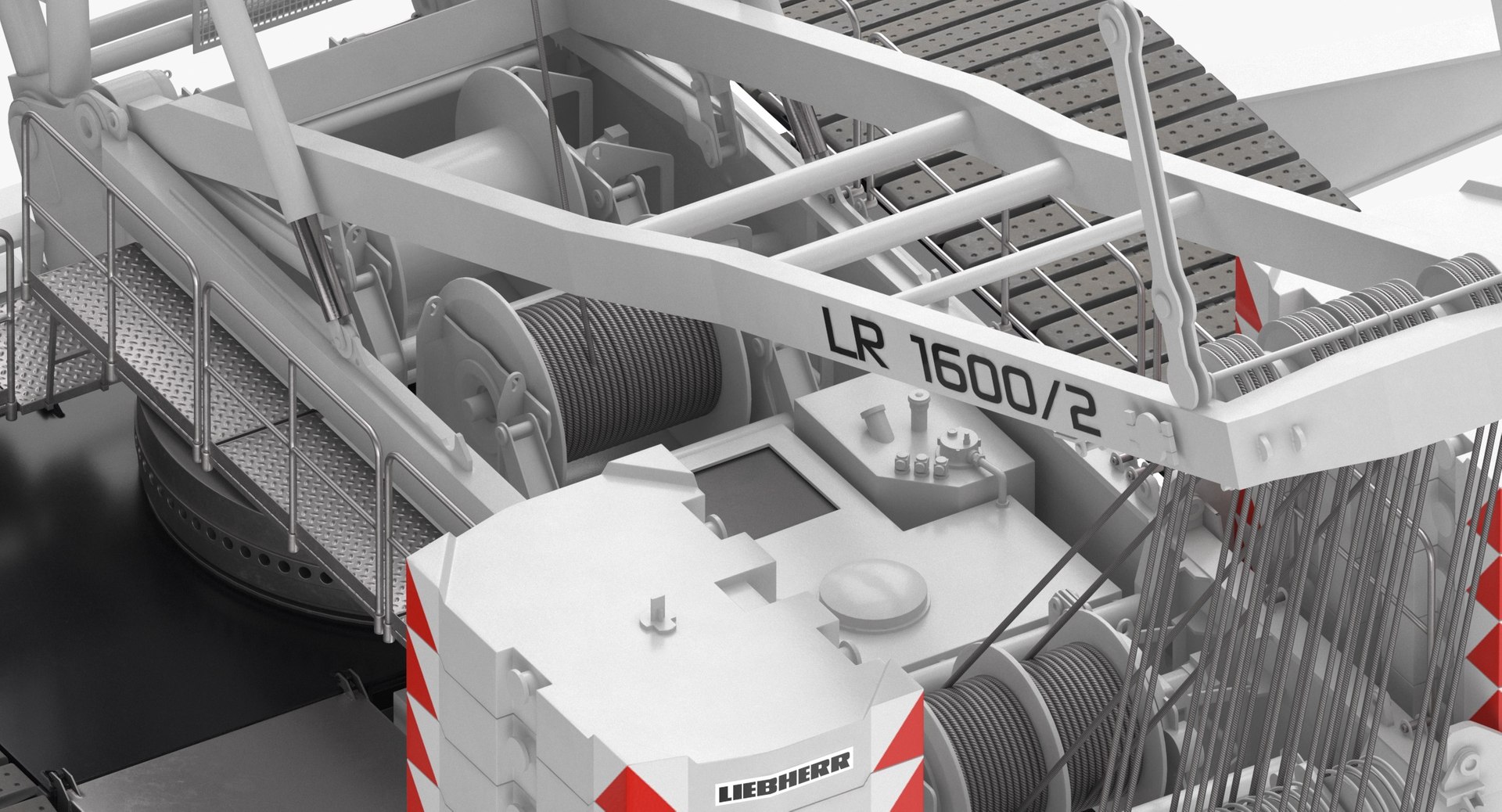 Liebherr LR 1600 2 SL 102m White 3D model - TurboSquid 1714988
