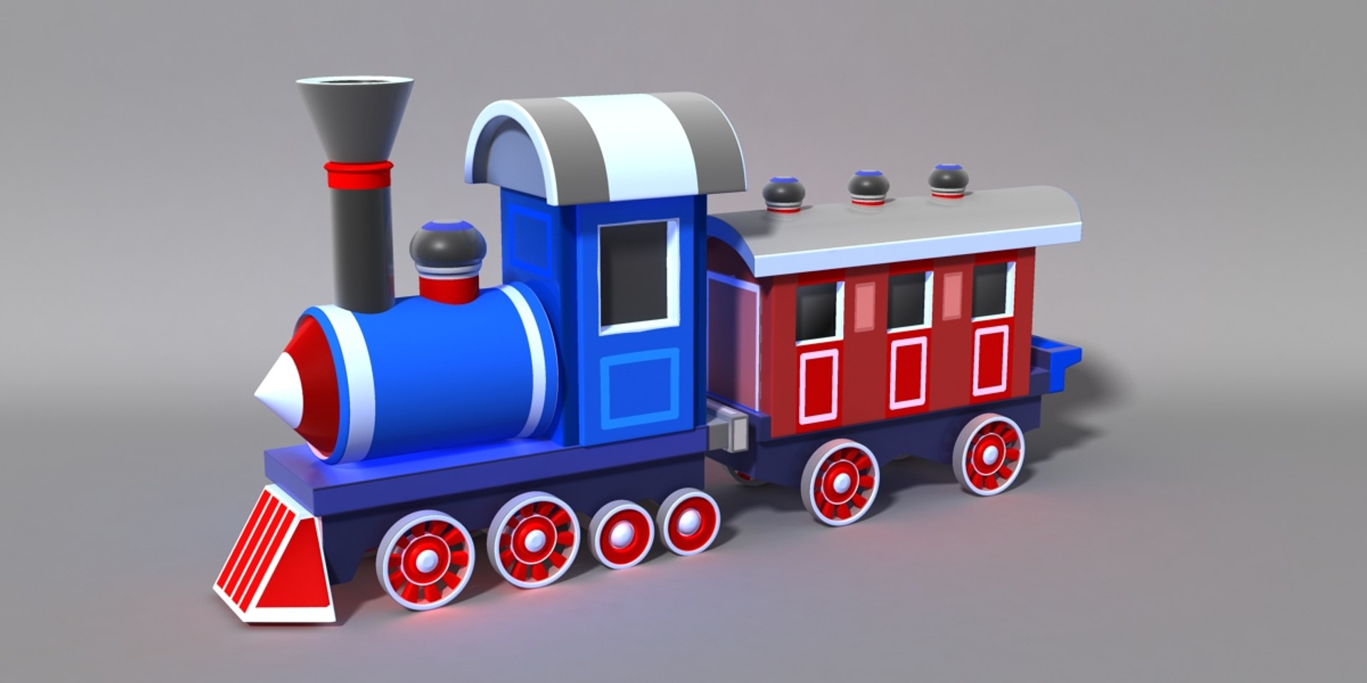 3d Cartoon Train