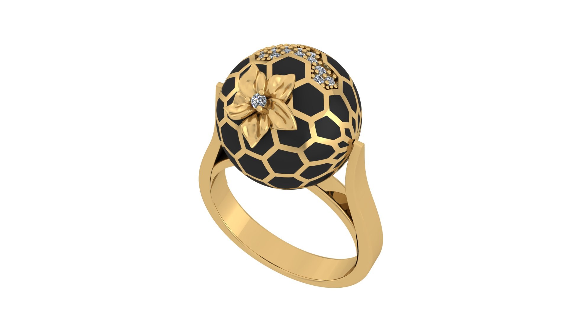 3D Beehive Ring - TurboSquid 1994009