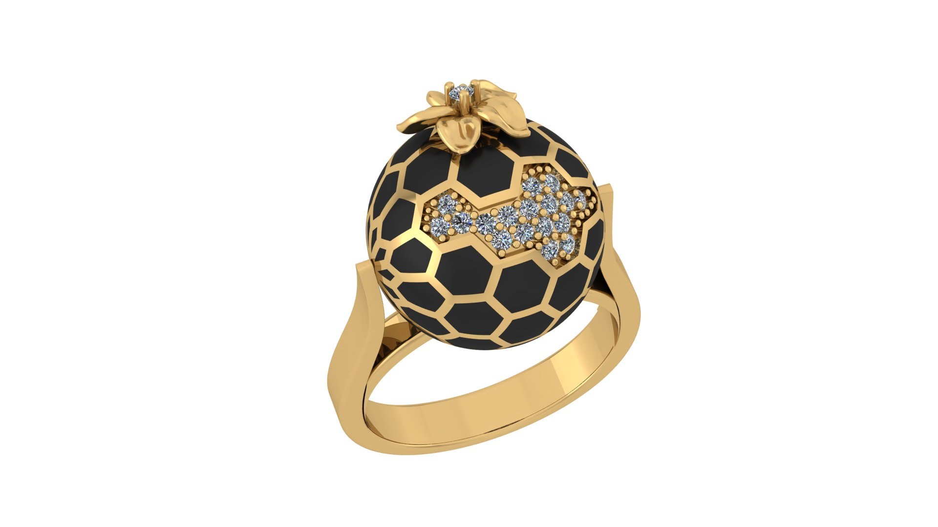 3D Beehive Ring - TurboSquid 1994009
