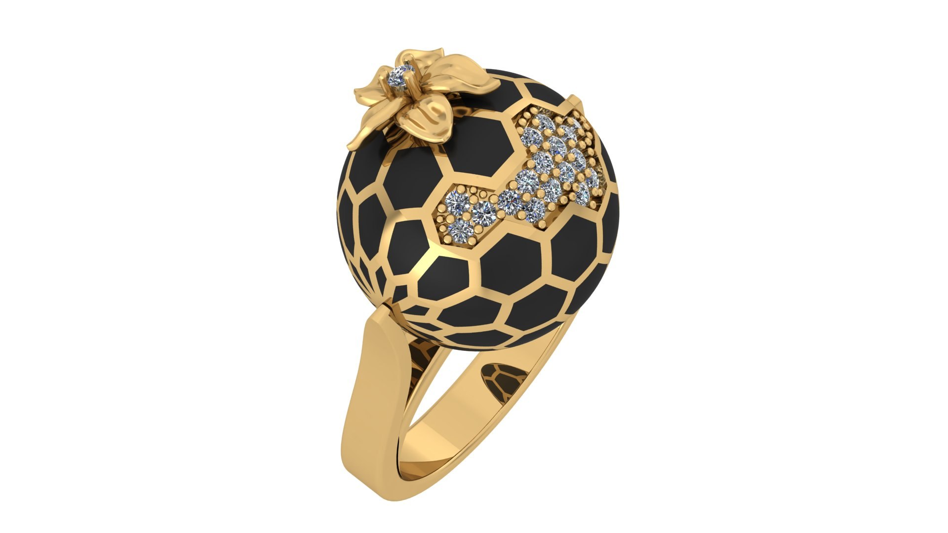 3D Beehive Ring - TurboSquid 1994009