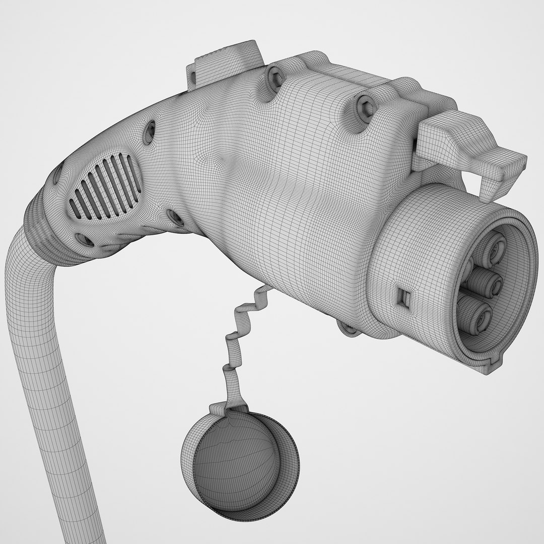 3D Ev Charging Plug Model - TurboSquid 1710020