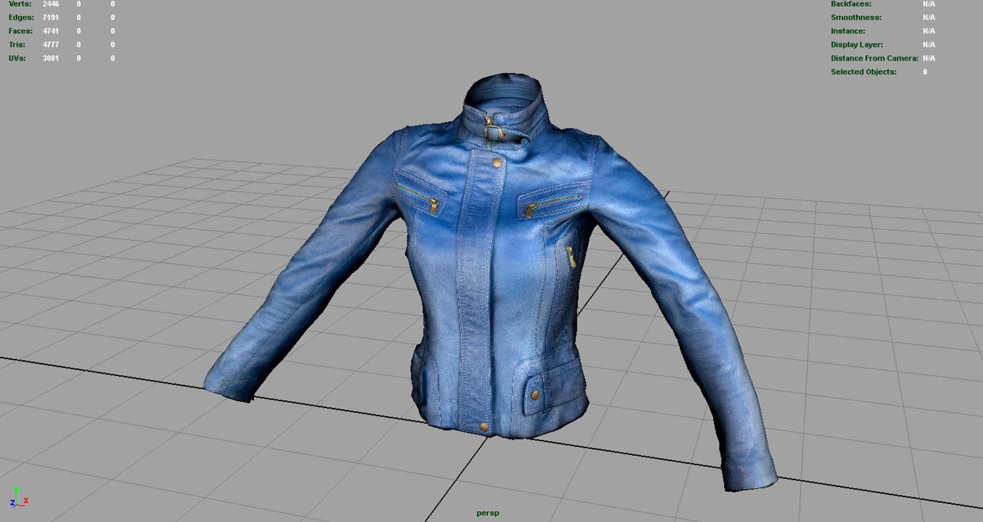 Women Jacket Model - TurboSquid 1342187