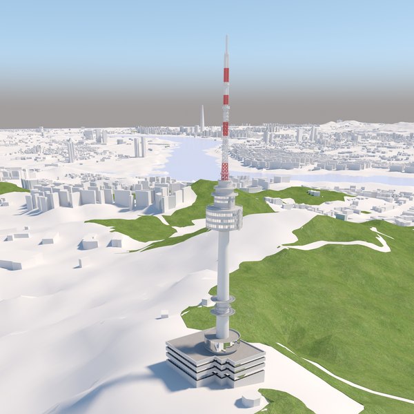 3D Namsan Tower Seoul and Environment model - TurboSquid 1786676