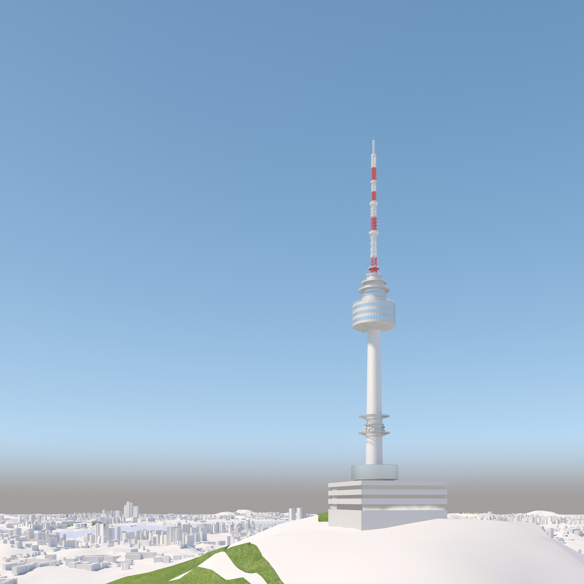 3D Namsan Tower Seoul and Environment model - TurboSquid 1786676
