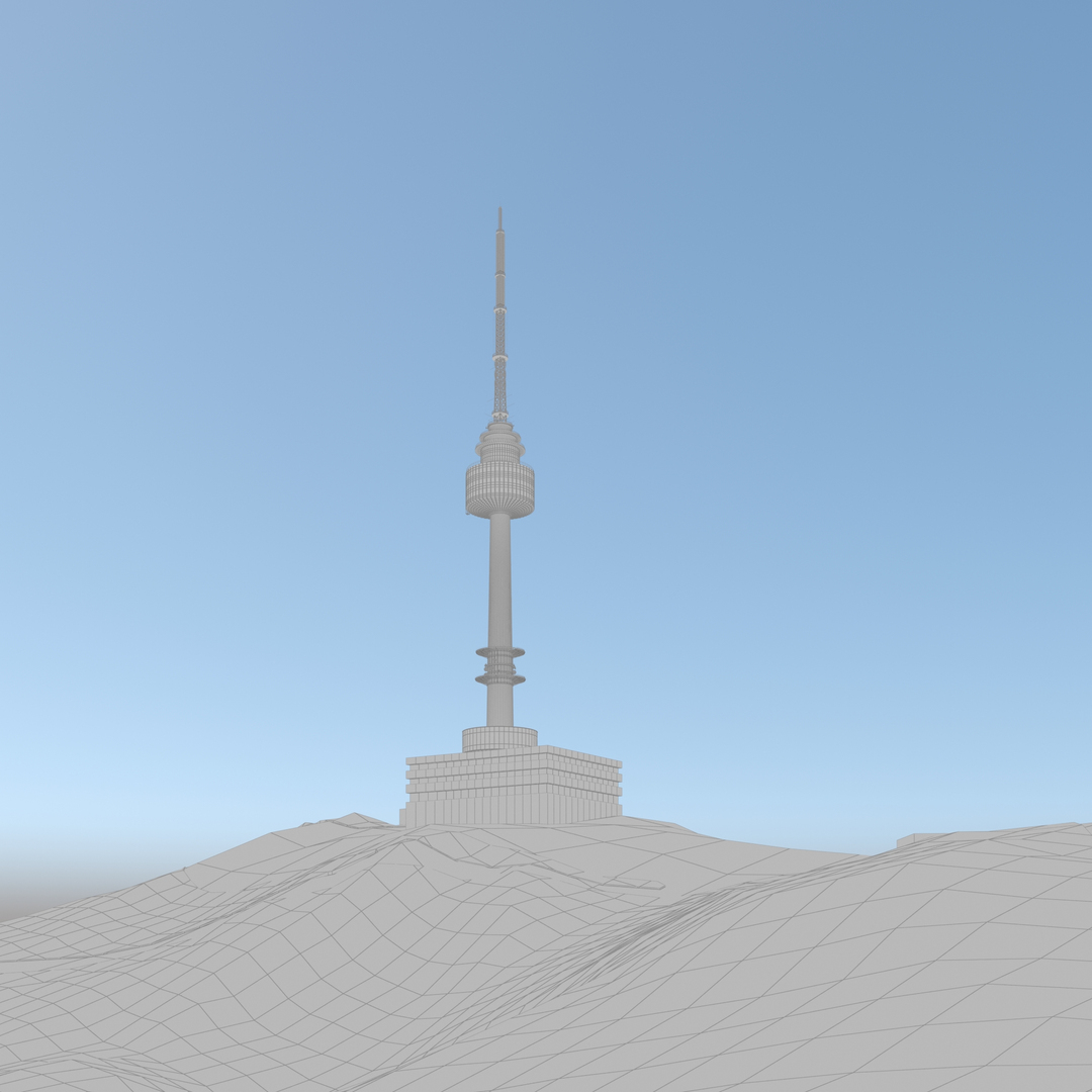 남산타워 서울과 환경 3D 모델 - TurboSquid 1786676