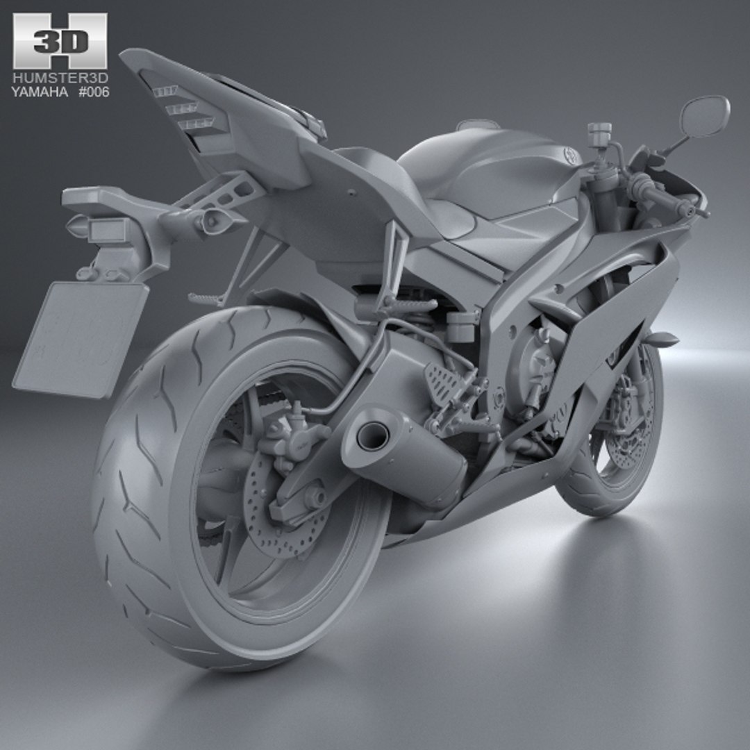 3D yamaha yzf-r6 yzf - TurboSquid 1263130