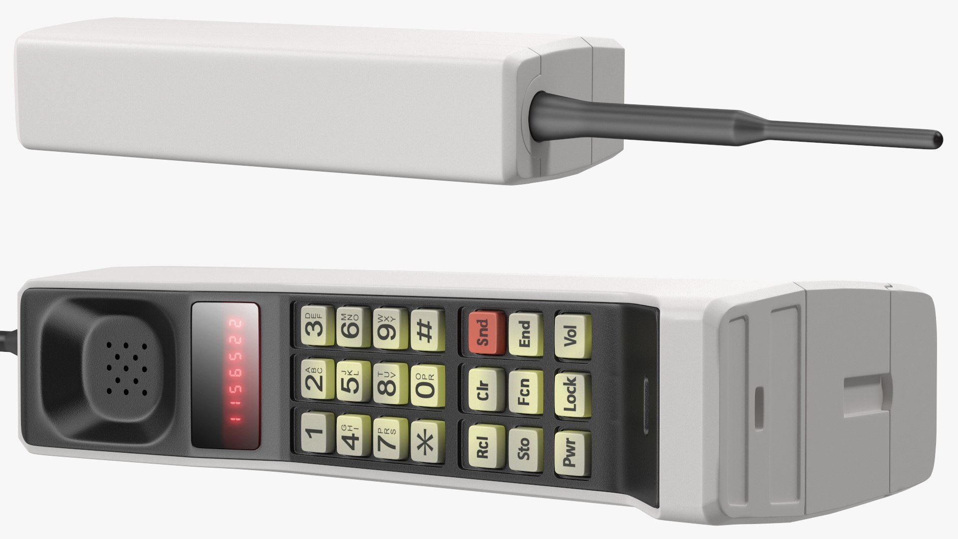 Vintage 1G Brick Cell Phone 3D Model - TurboSquid 1796831