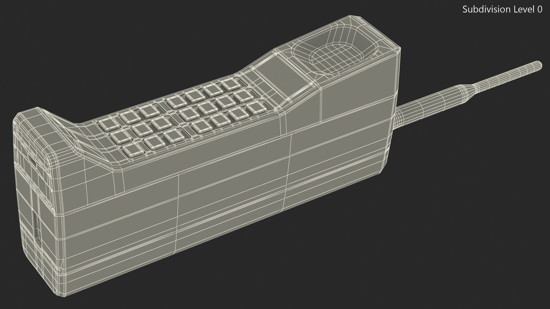 Vintage 1G Brick Cell Phone 3D model - TurboSquid 1796831
