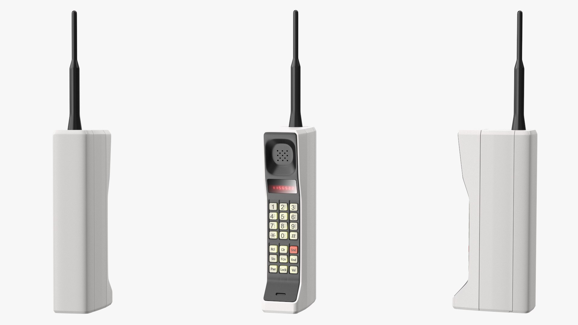 Vintage 1G Brick Cell Phone 3D Model - TurboSquid 1796831