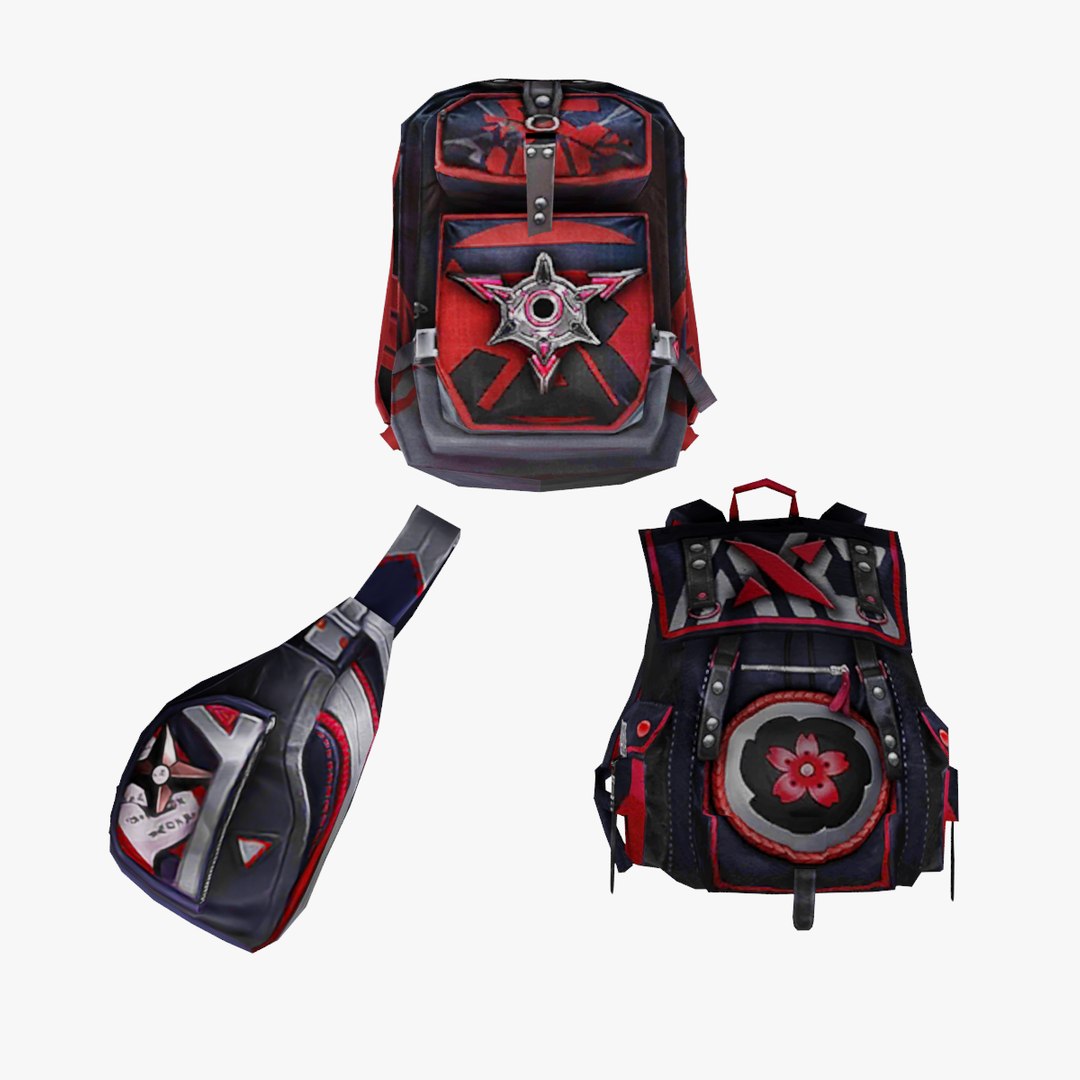Bag 3x Ninjas Backpack 3D Model - TurboSquid 1849463