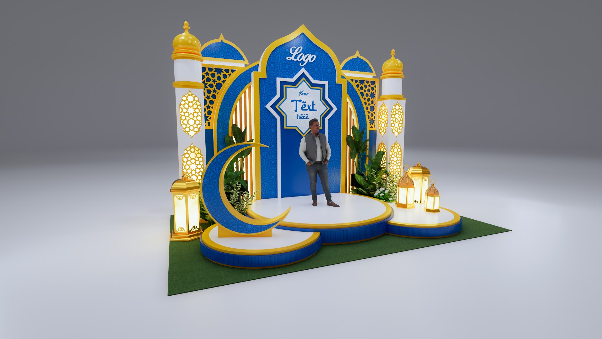 Islamic Booth180725 3D Model - TurboSquid 2435575