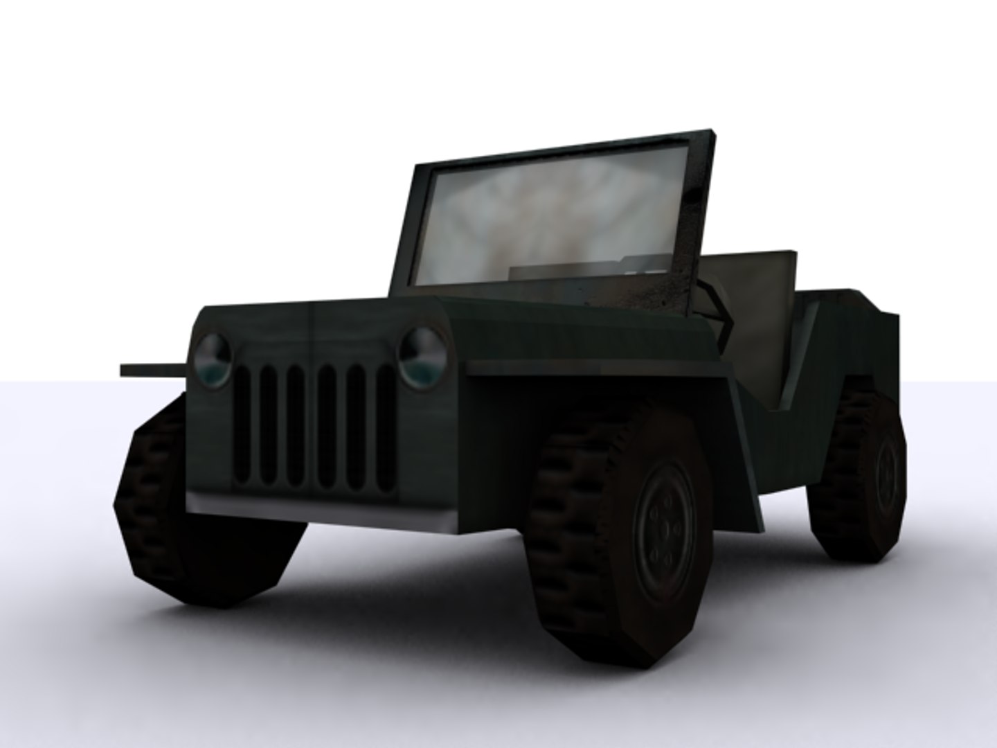 3d Model Army Jeep