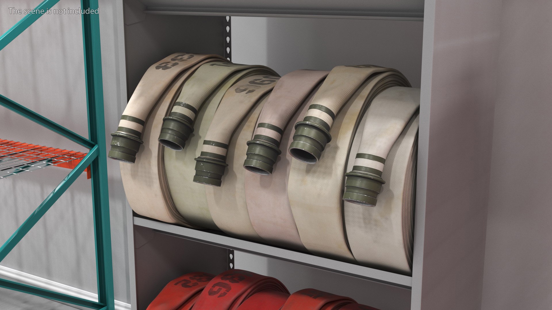 Fire Hose Storage Rack Model - TurboSquid 2387172