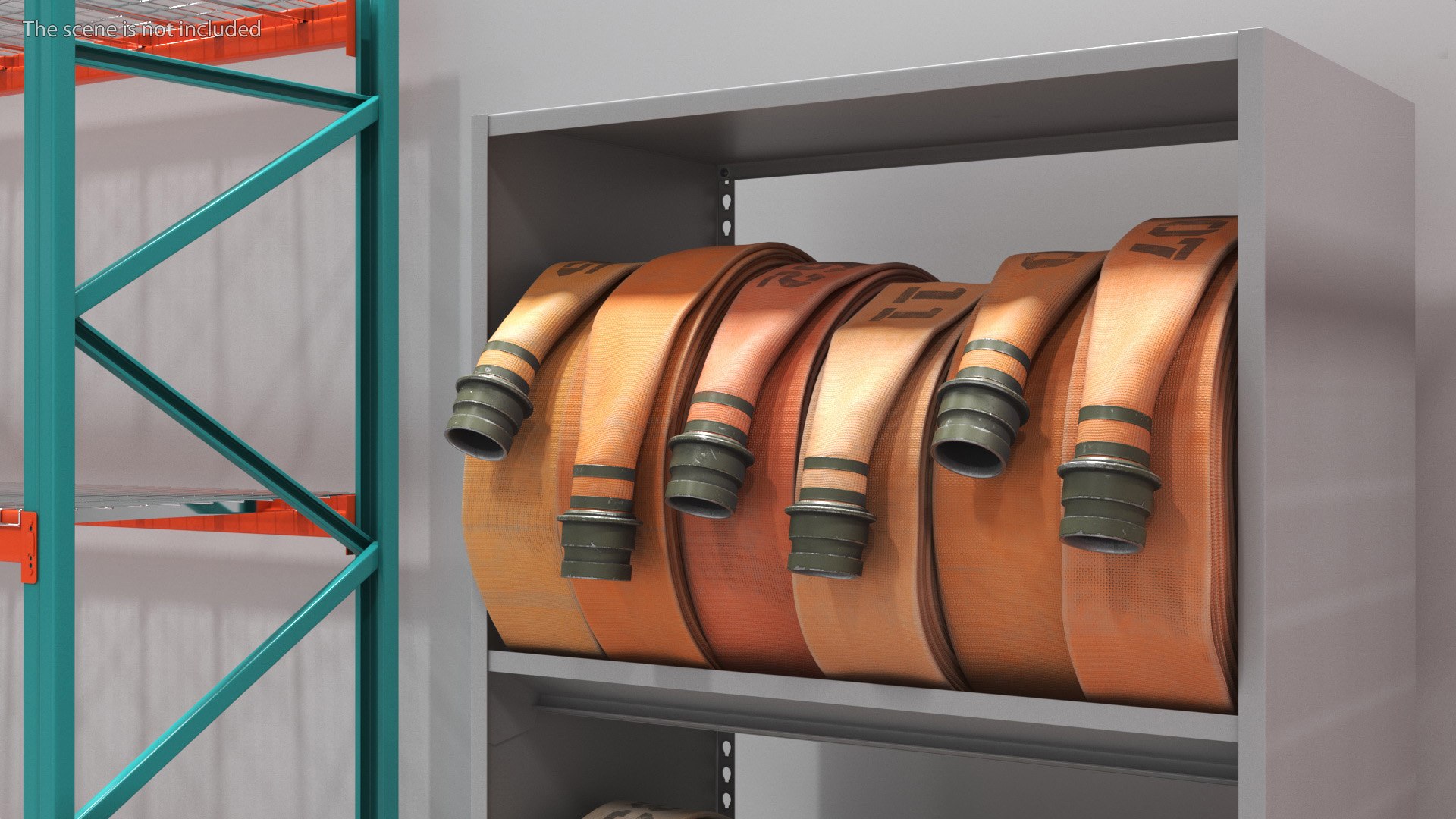 Fire Hose Storage Rack Model - TurboSquid 2387172