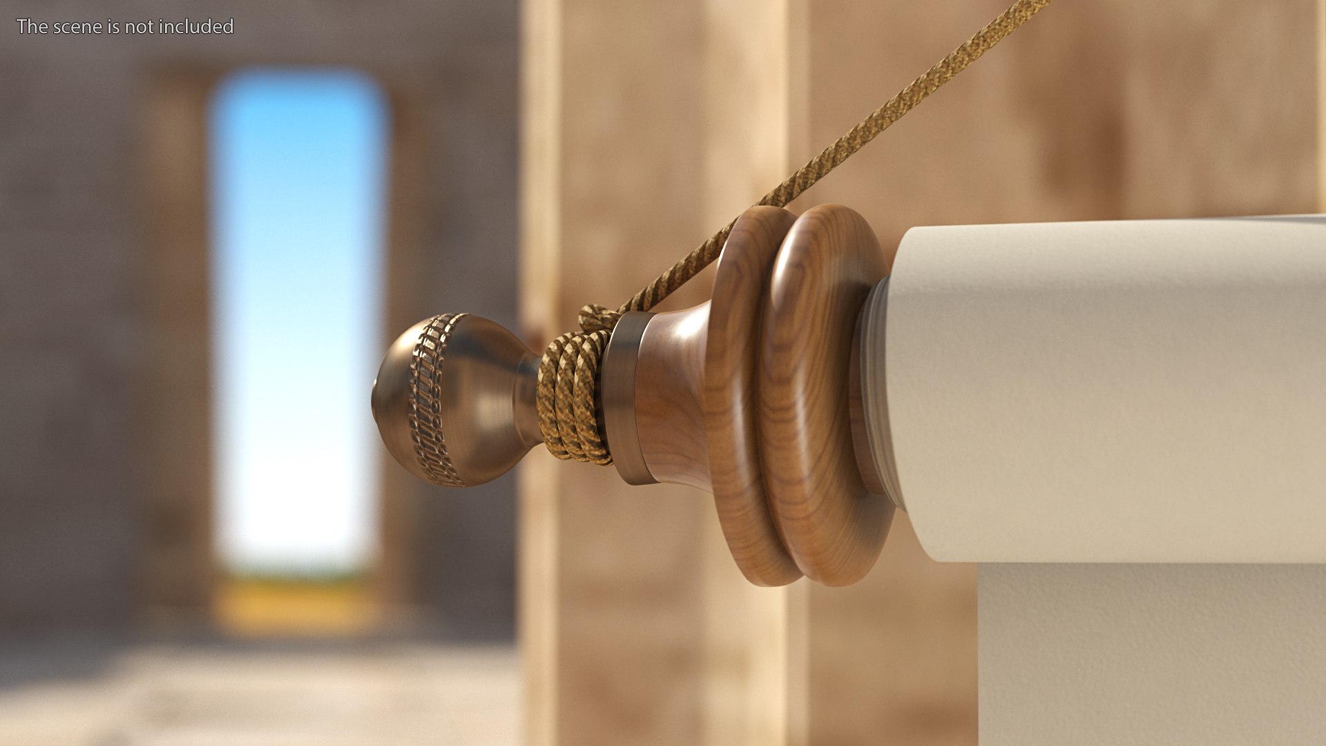 3D Paper Scroll Wall Hanging - TurboSquid 1781643