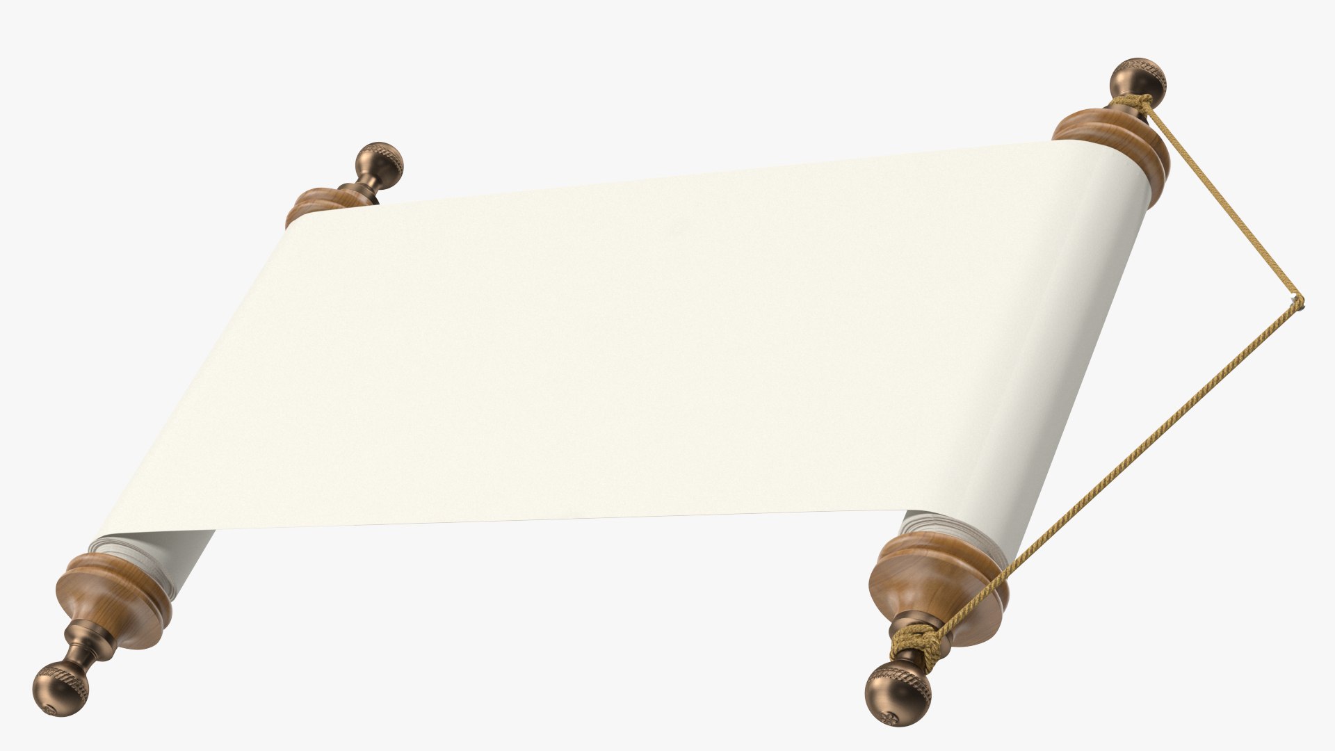 3D Paper Scroll Wall Hanging - TurboSquid 1781643