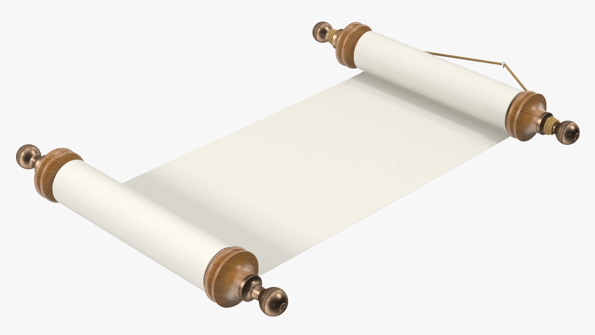 3D Paper Scroll Wall Hanging - TurboSquid 1781643