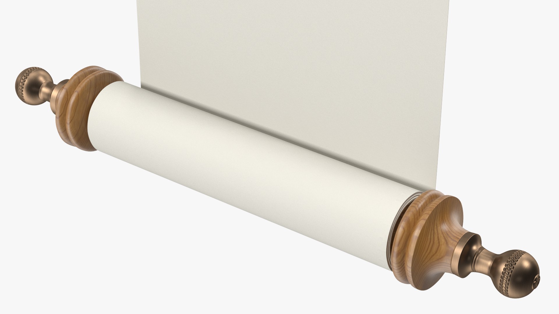 3D Paper Scroll Wall Hanging - TurboSquid 1781643