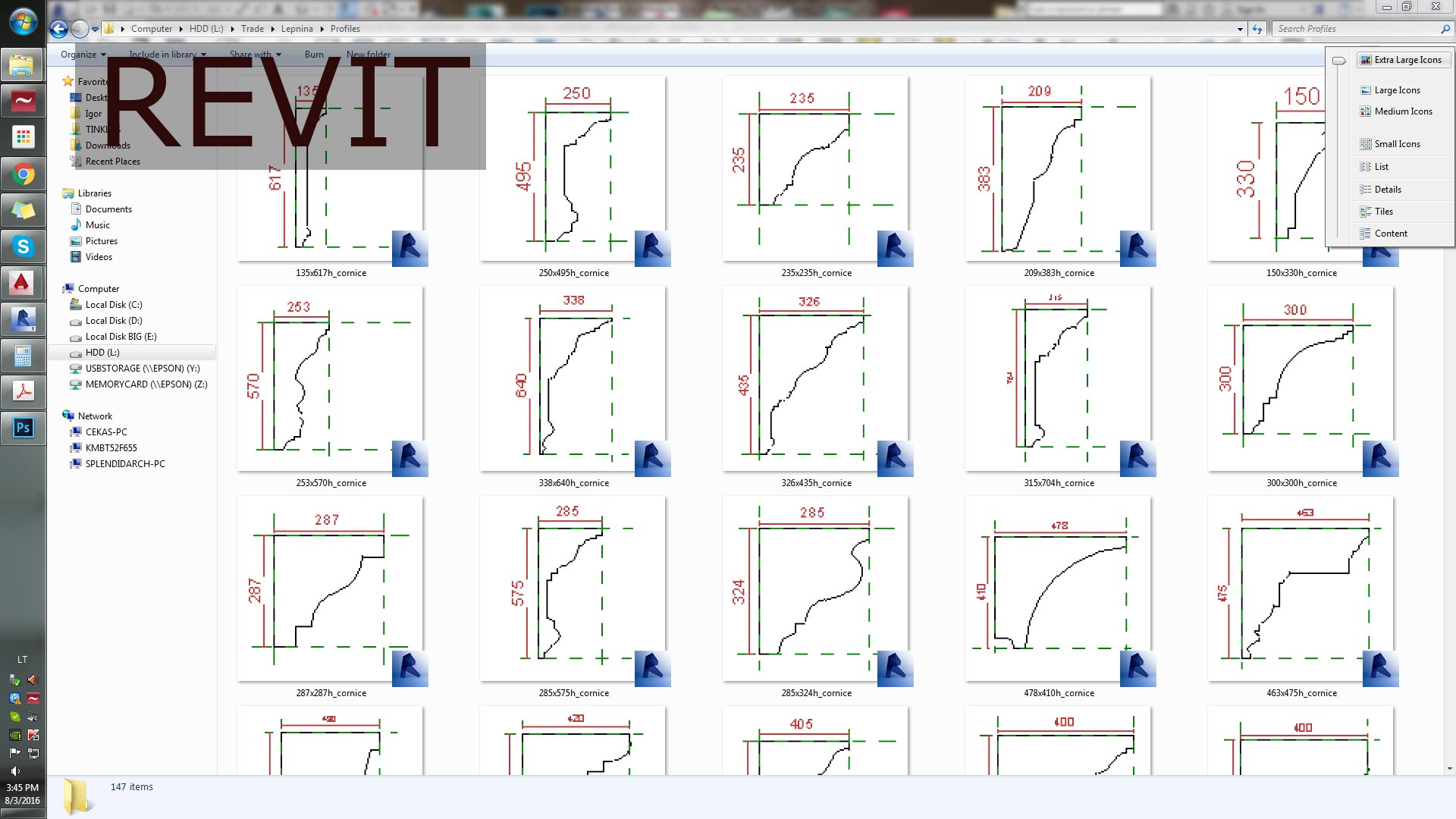 3d Model Of Moldings Profile
