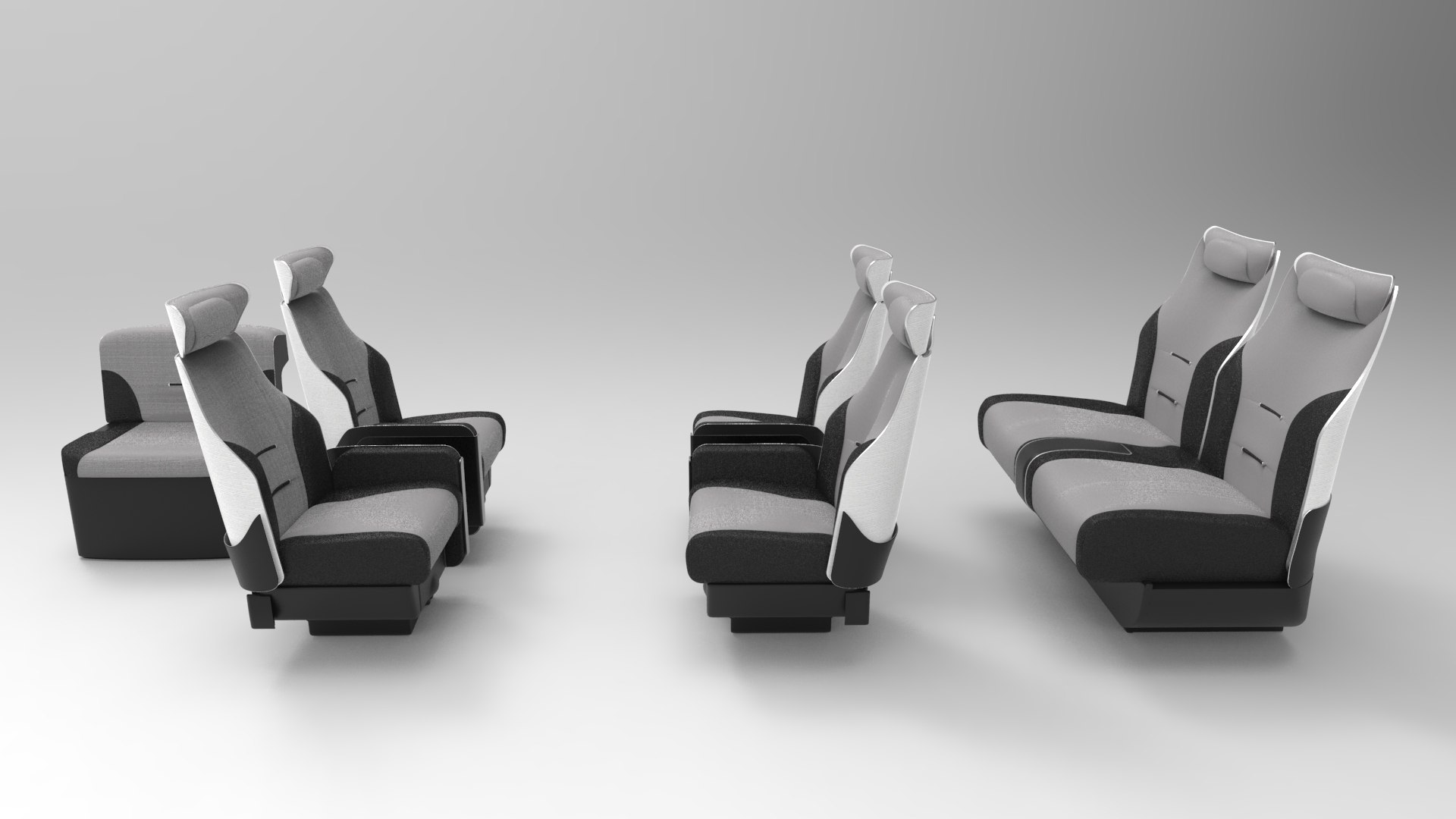 Learjet Modern Concept Interior And Private Jet Seats 3D Model ...
