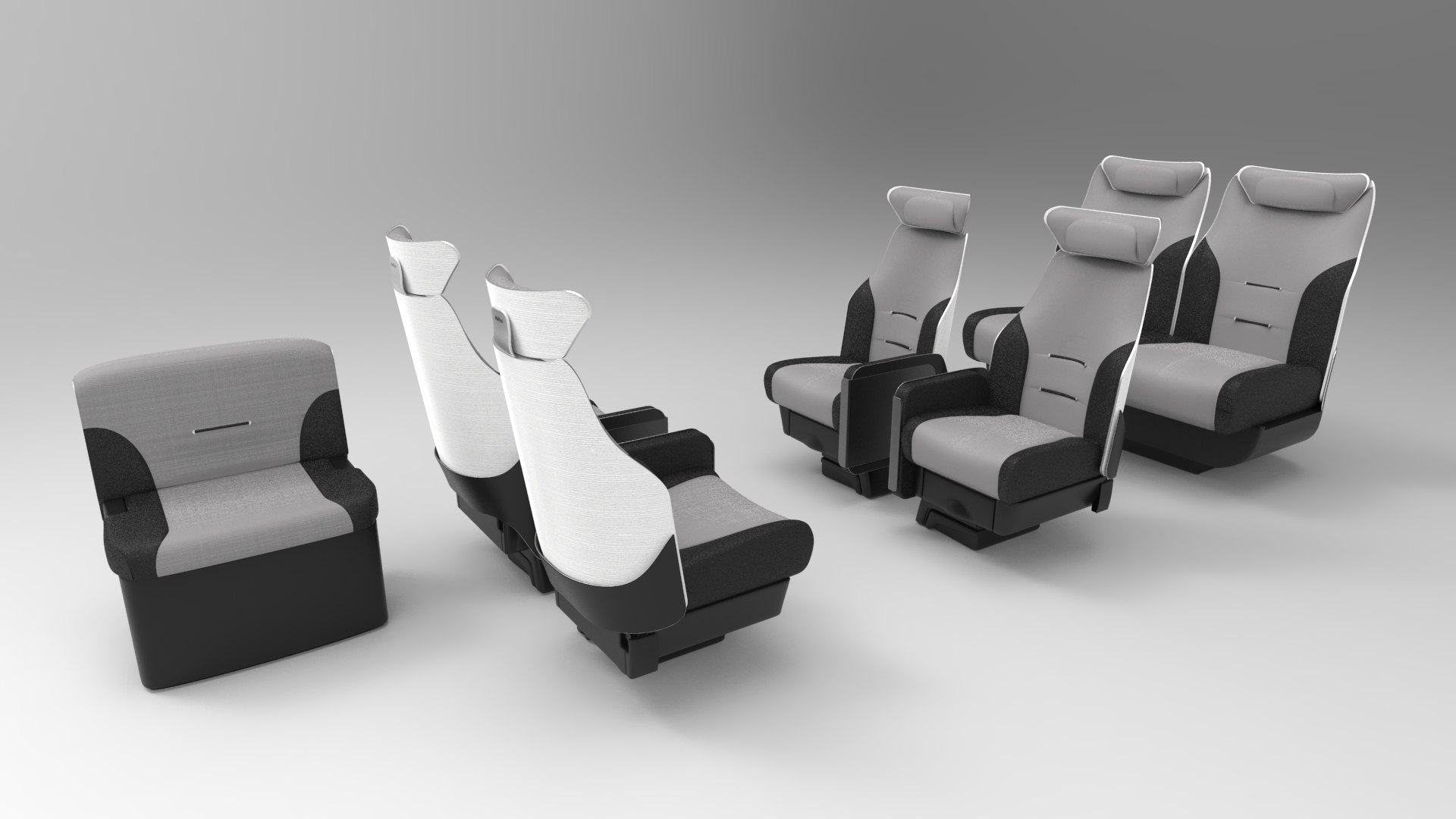 Learjet Modern Concept Interior And Private Jet Seats 3D Model ...