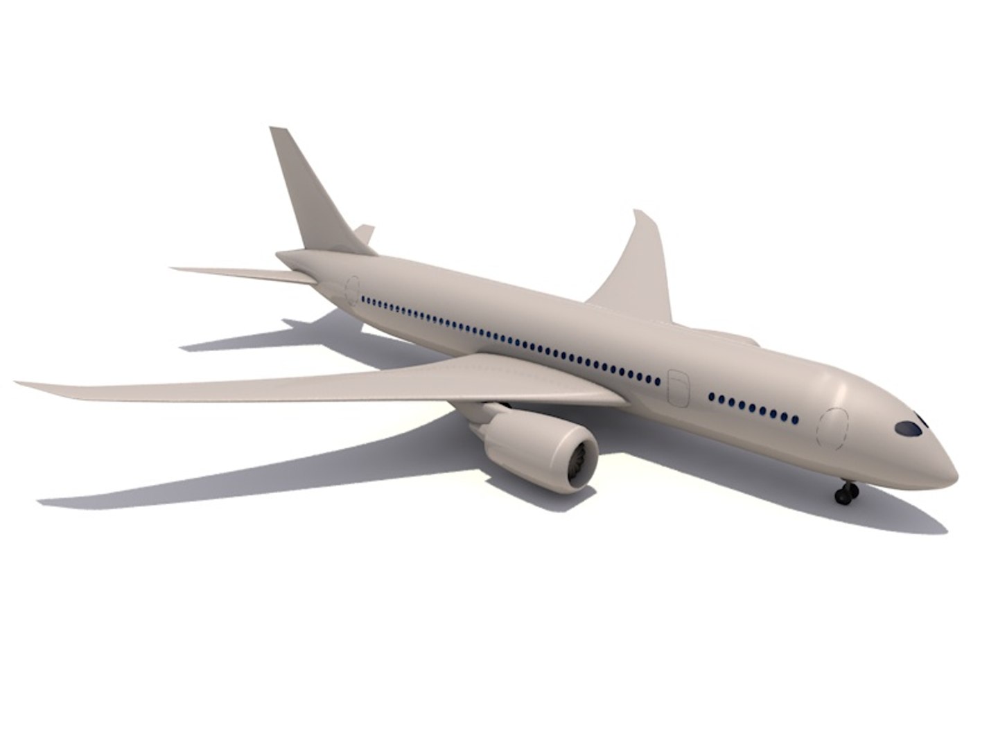 Cinema4d Boeing 787 Dreamliner Airplanes