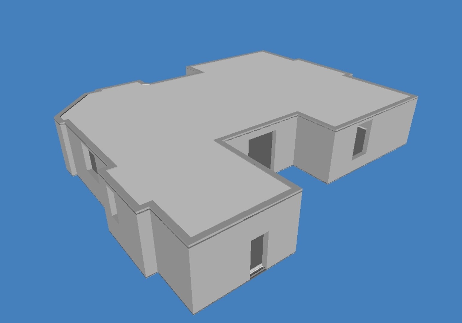 Free 3ds Model House Building