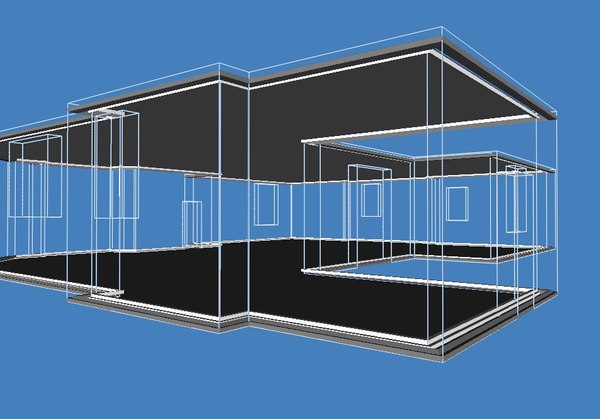 free 3ds model house building