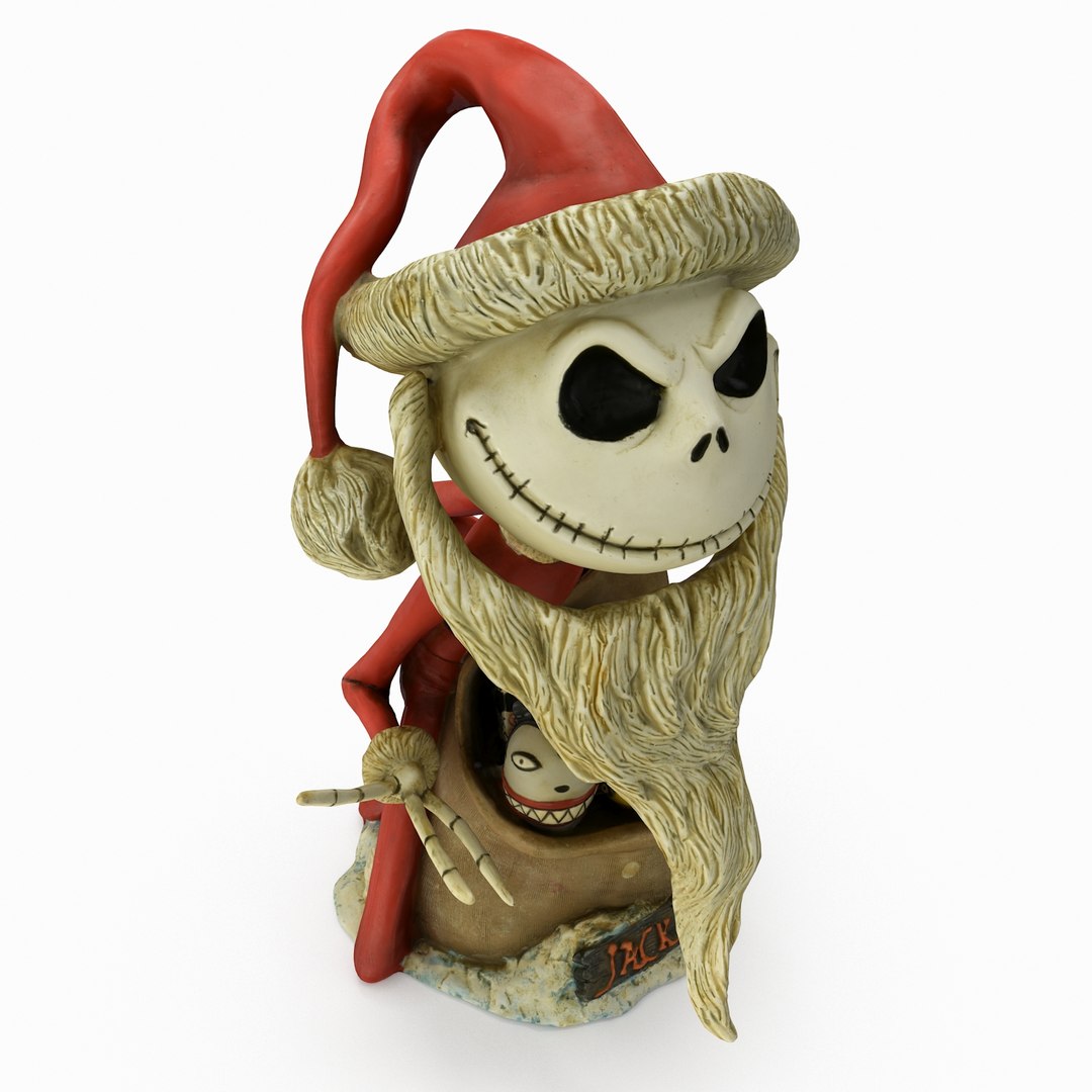 Nightmare Before Christmas Jack Santa Face