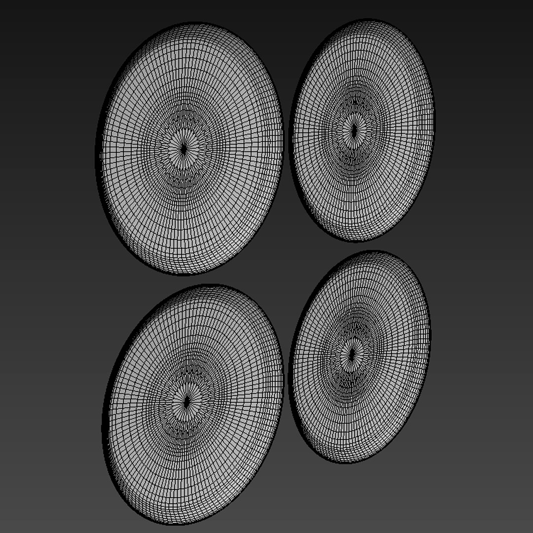 3D decorative plate set 4 model - TurboSquid 1410605