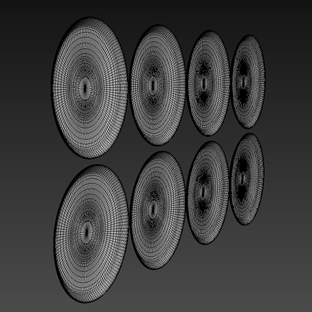 3D decorative plate set 4 model - TurboSquid 1410605