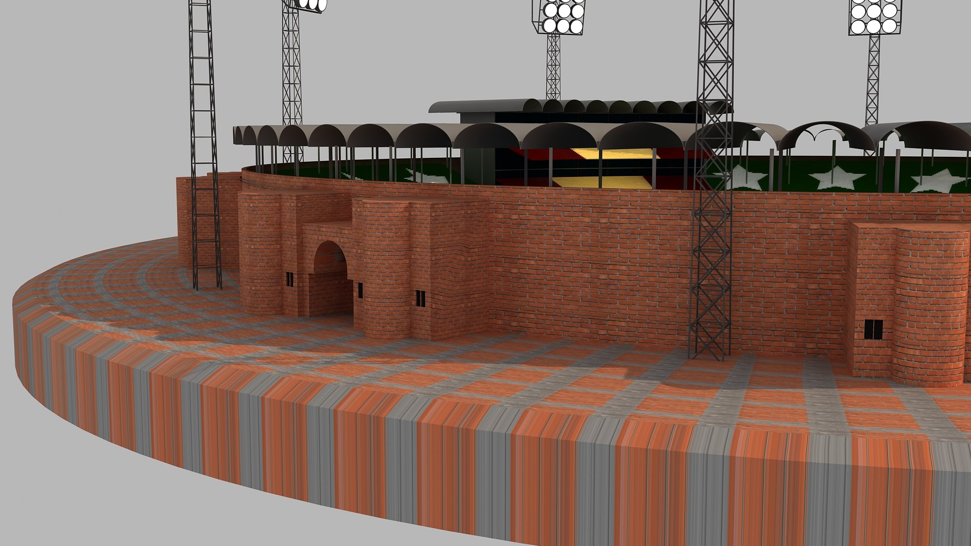 Cricket Qaddafi Stadium 3D Model - TurboSquid 1671990