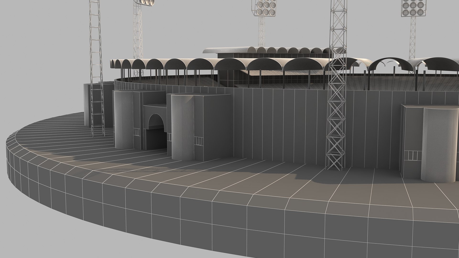 Cricket Qaddafi Stadium 3D Model - TurboSquid 1671990