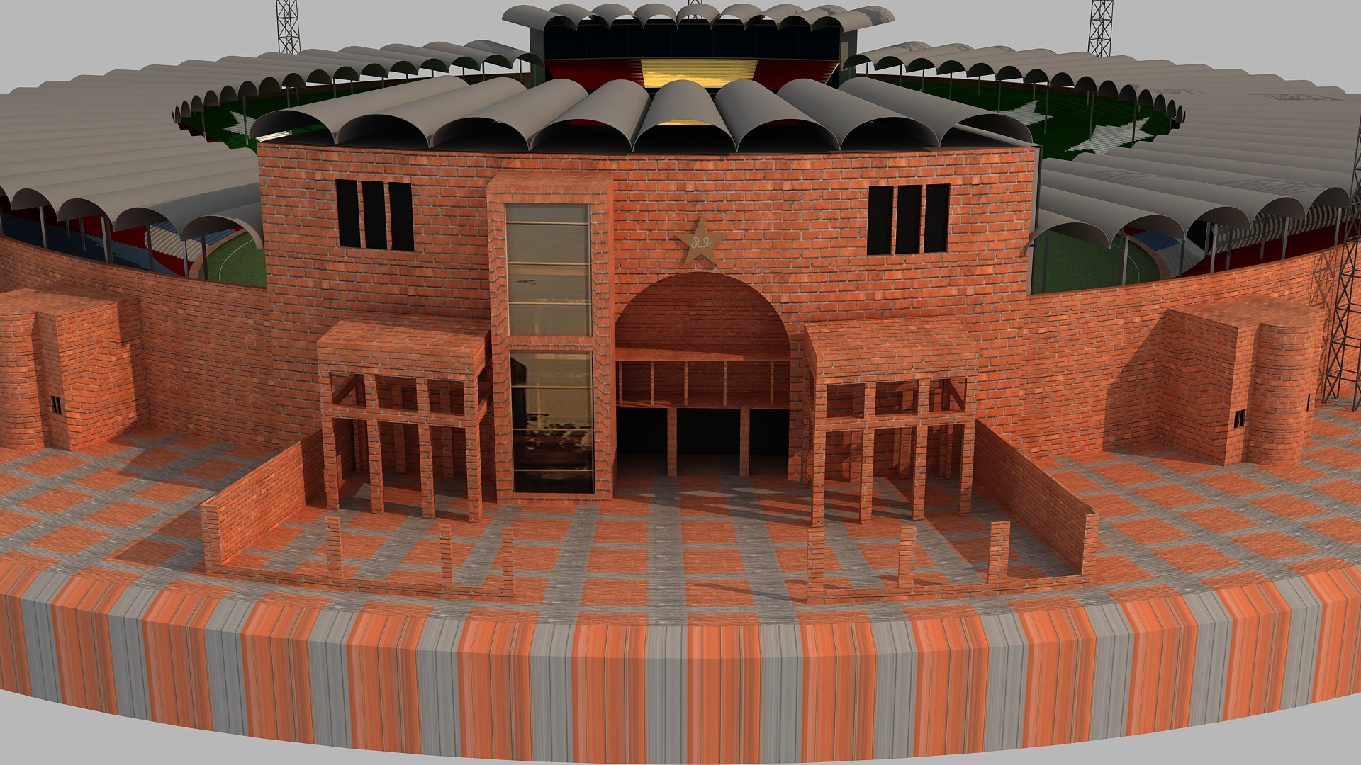 Cricket Qaddafi Stadium 3D Model - TurboSquid 1671990