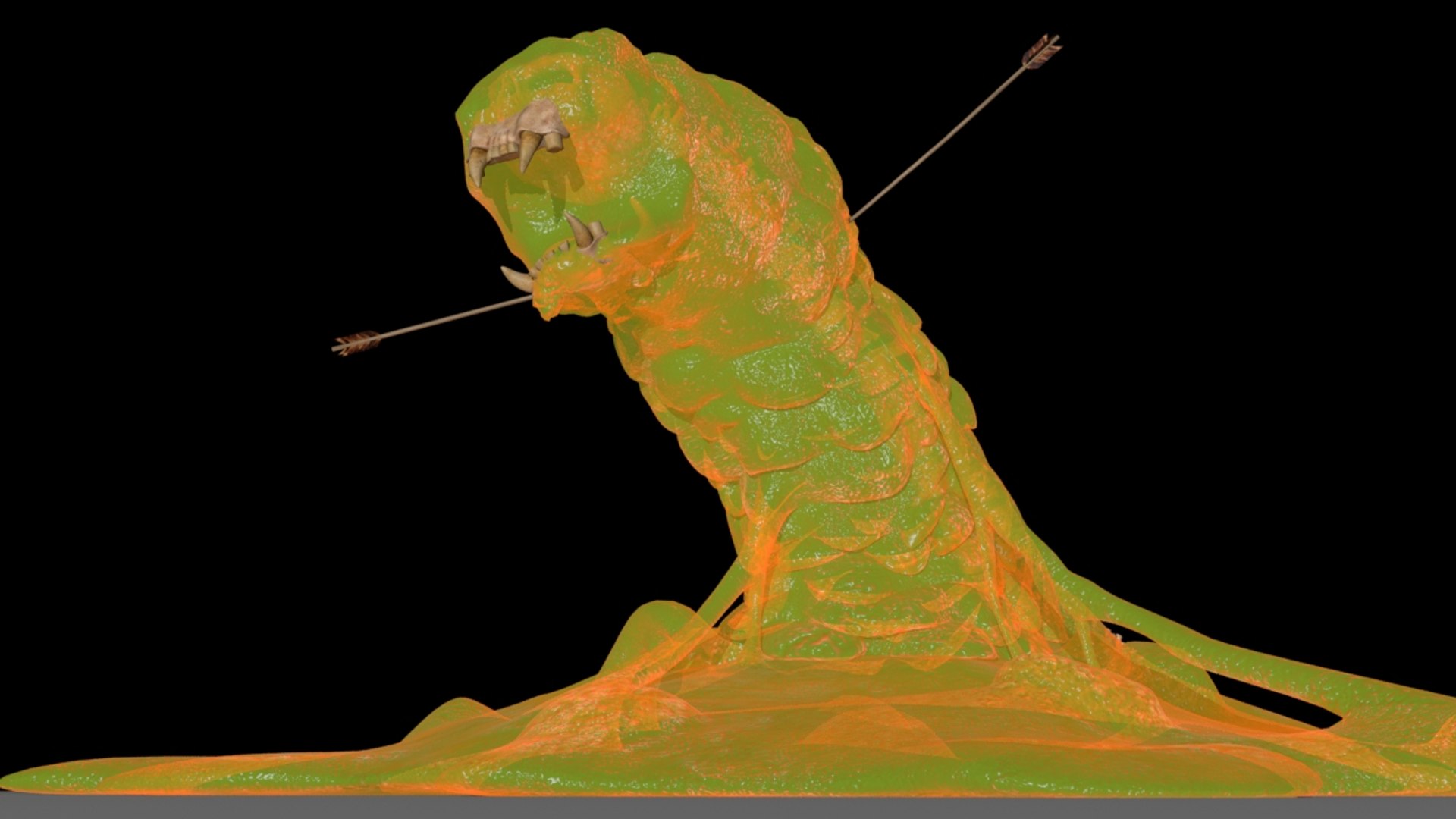 Rigged Slime Skeleton 3D Model - TurboSquid 1371400