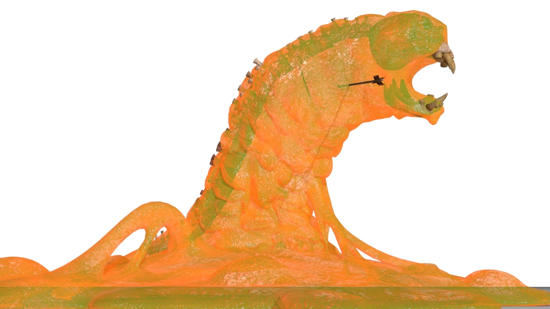 Rigged Slime Skeleton 3D Model - TurboSquid 1371400