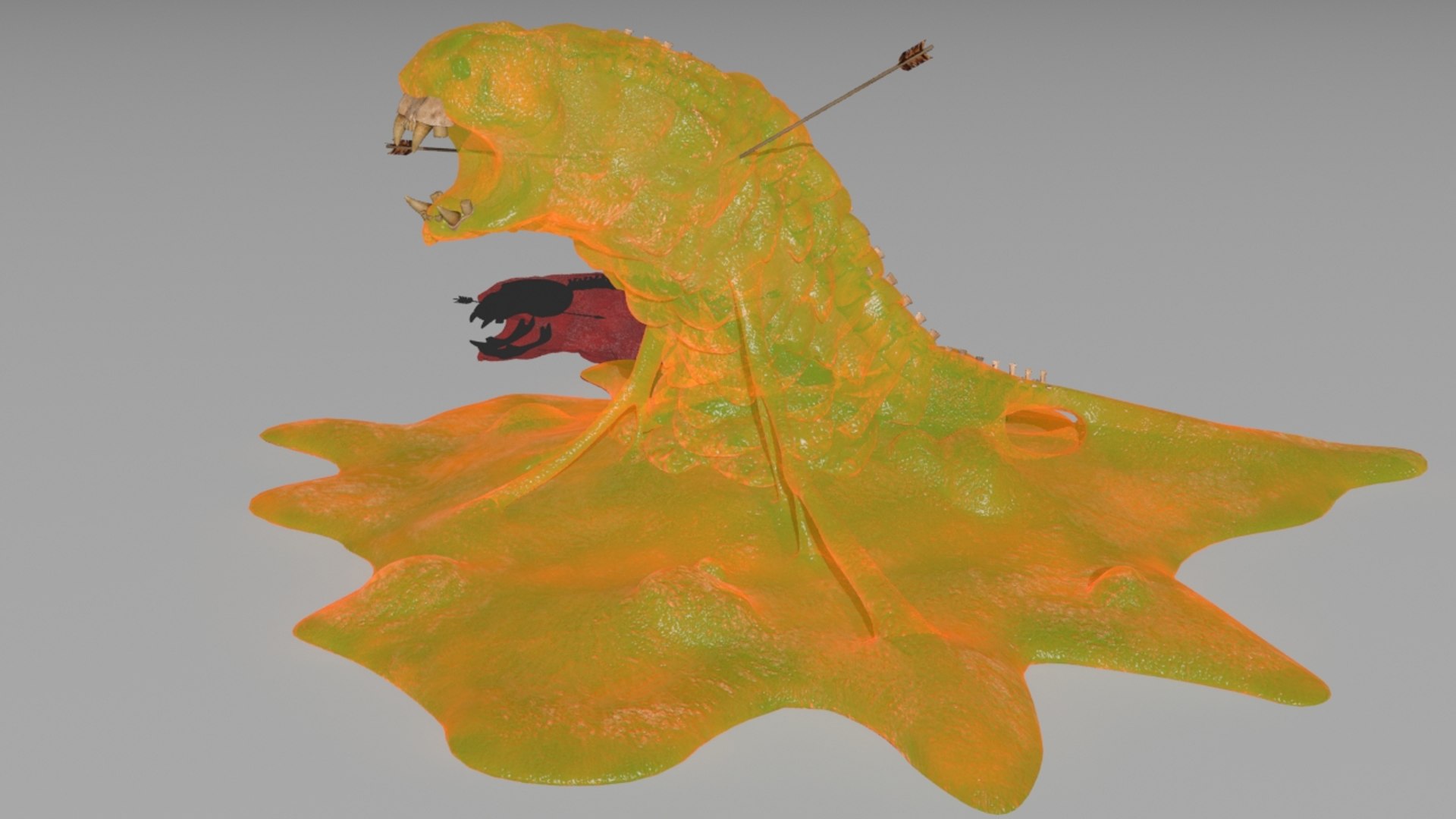 Rigged Slime Skeleton 3D Model - TurboSquid 1371400