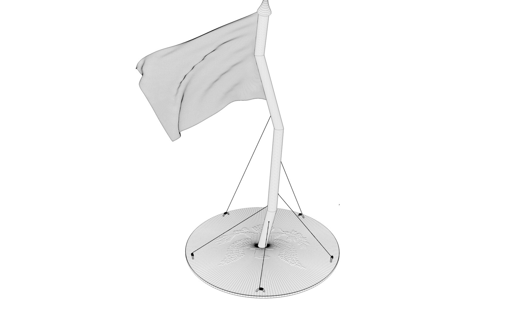 Desk Flag Usa Model - TurboSquid 1170333