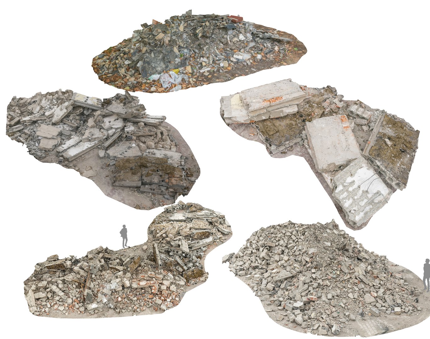 Realistic Rubble And Debris Pack 3D - TurboSquid 2389498