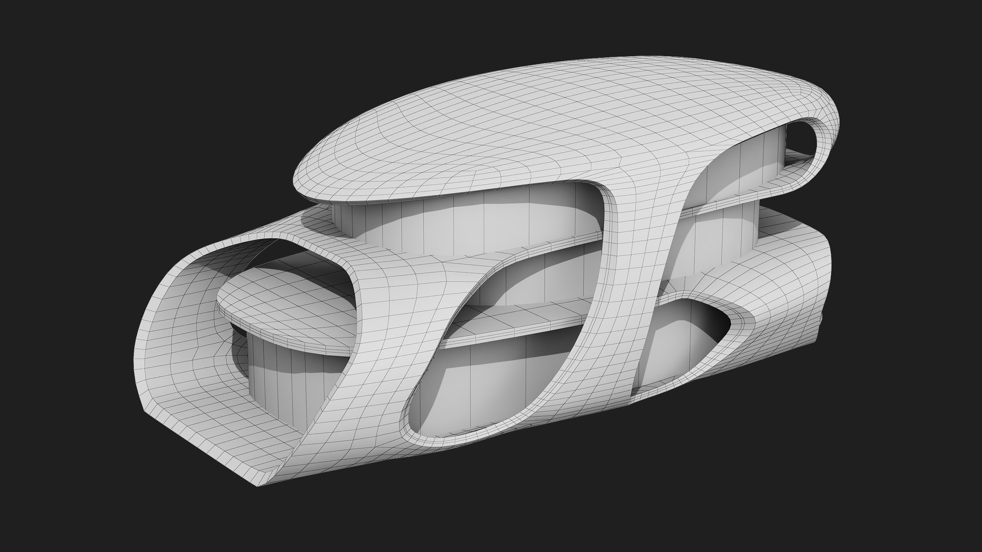 Futuristic Building 7 3D - TurboSquid 2329503