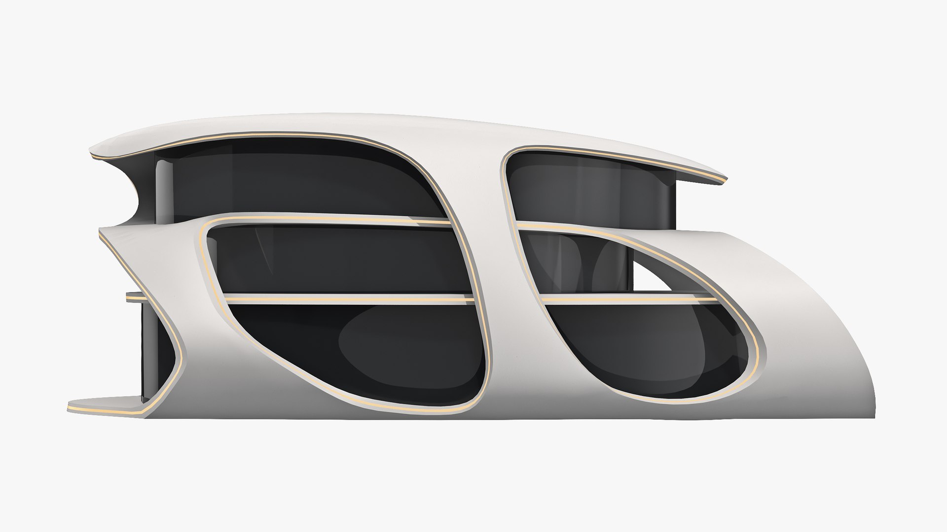 Futuristic Building 7 3D - TurboSquid 2329503