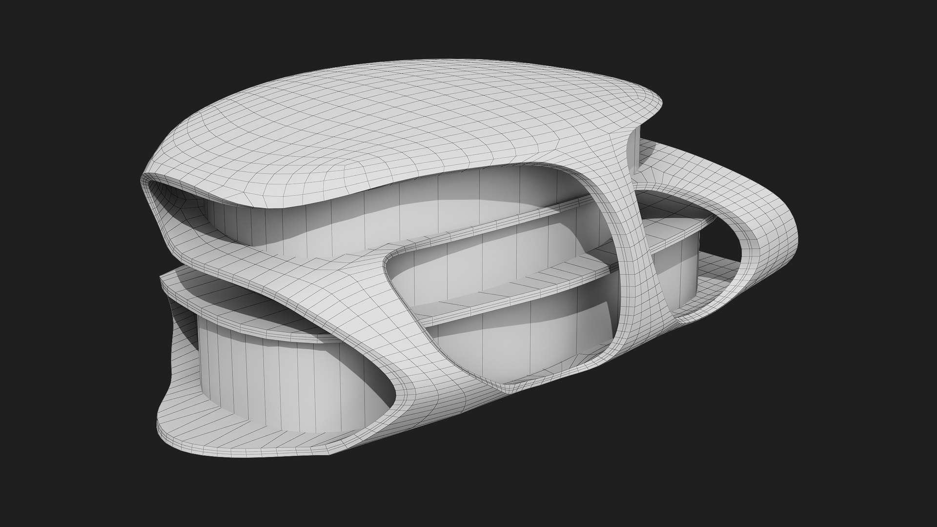 Futuristic Building 7 3D - TurboSquid 2329503