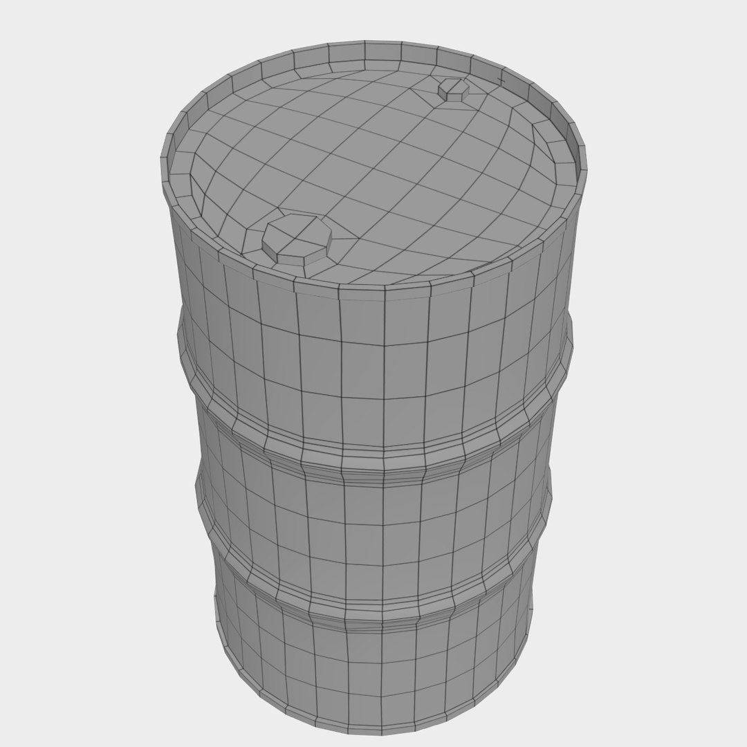 3D Model Old Metal Barrel - TurboSquid 1237498