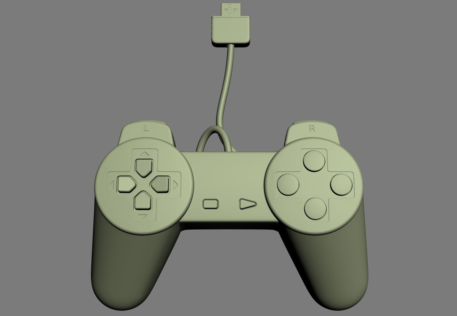 Sony Playstation Classic Controller Model - TurboSquid 1390141