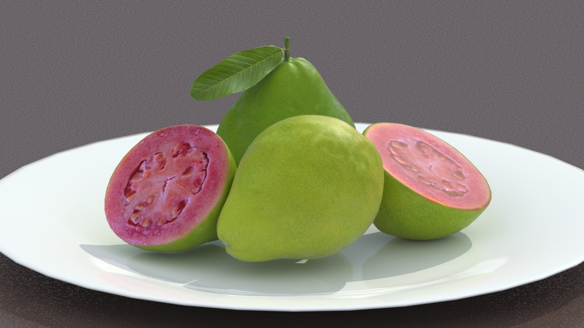 3d Dish Guavas Model
