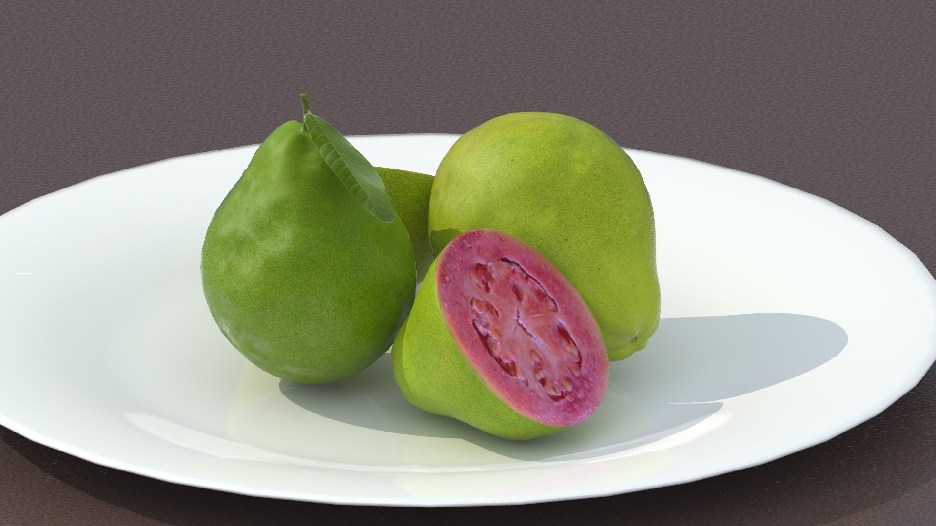 3d Dish Guavas Model